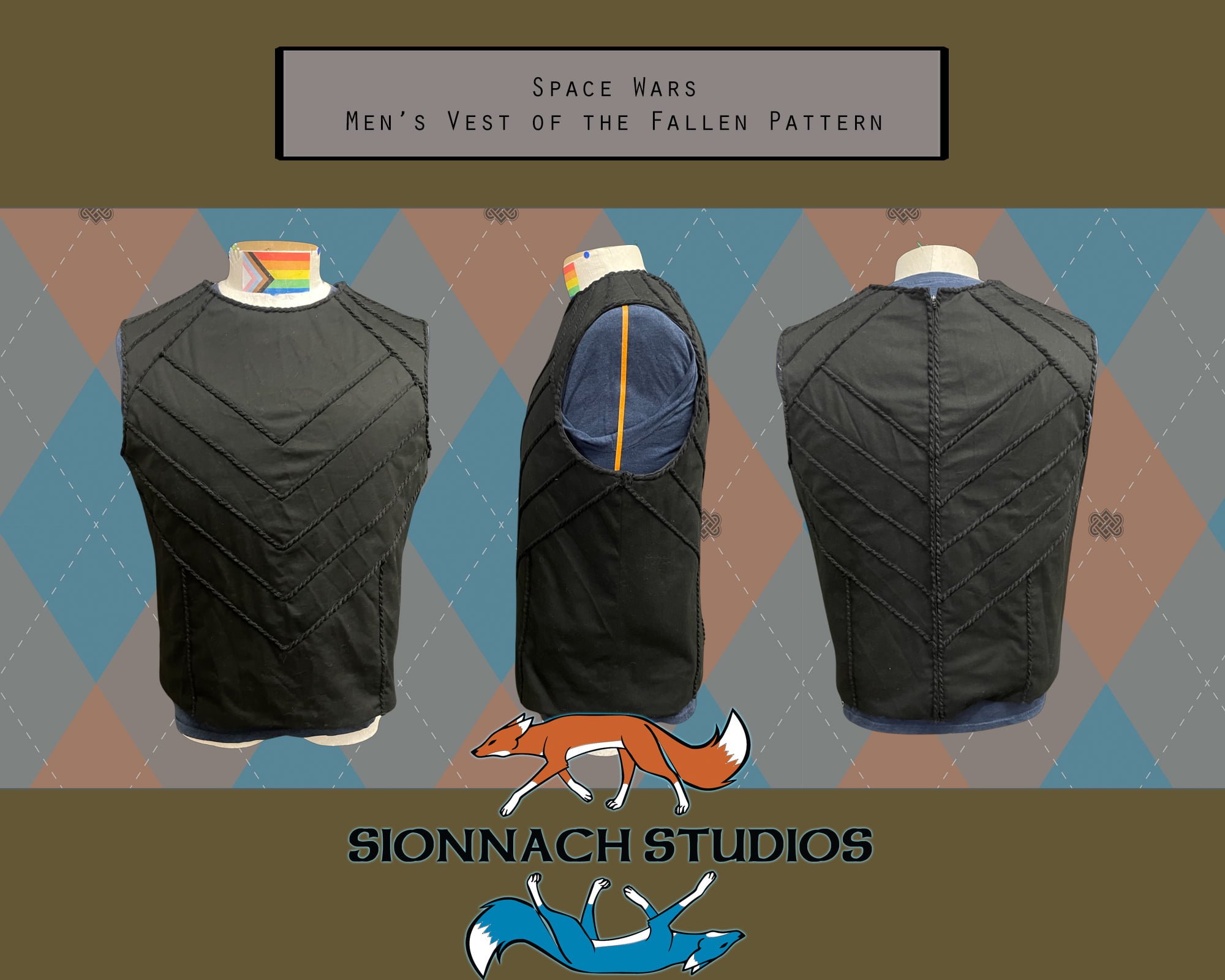 Baylan Skoll Vest Pattern and Photo Guide - Sionnach Studios
